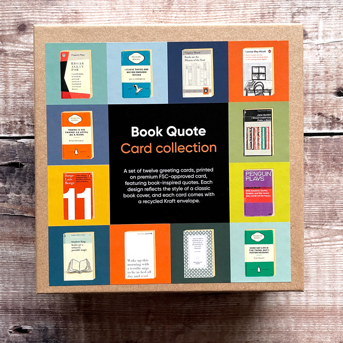 Book Quote card collection - Set of 12 blank cards – DESIGN SMITH LTD