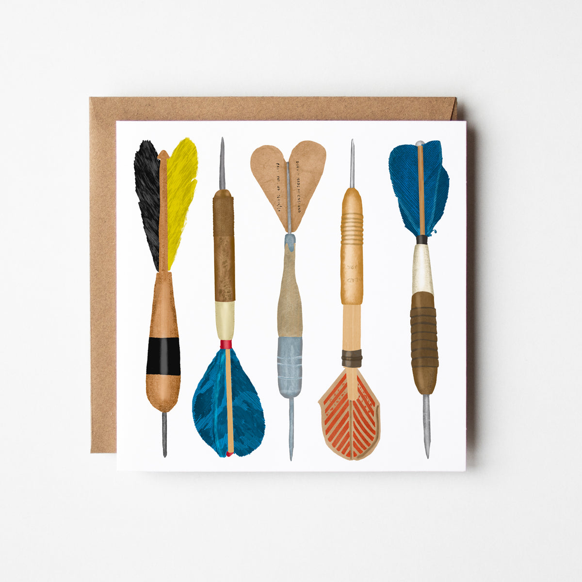 Darts - blank greetings card – DESIGN SMITH LTD