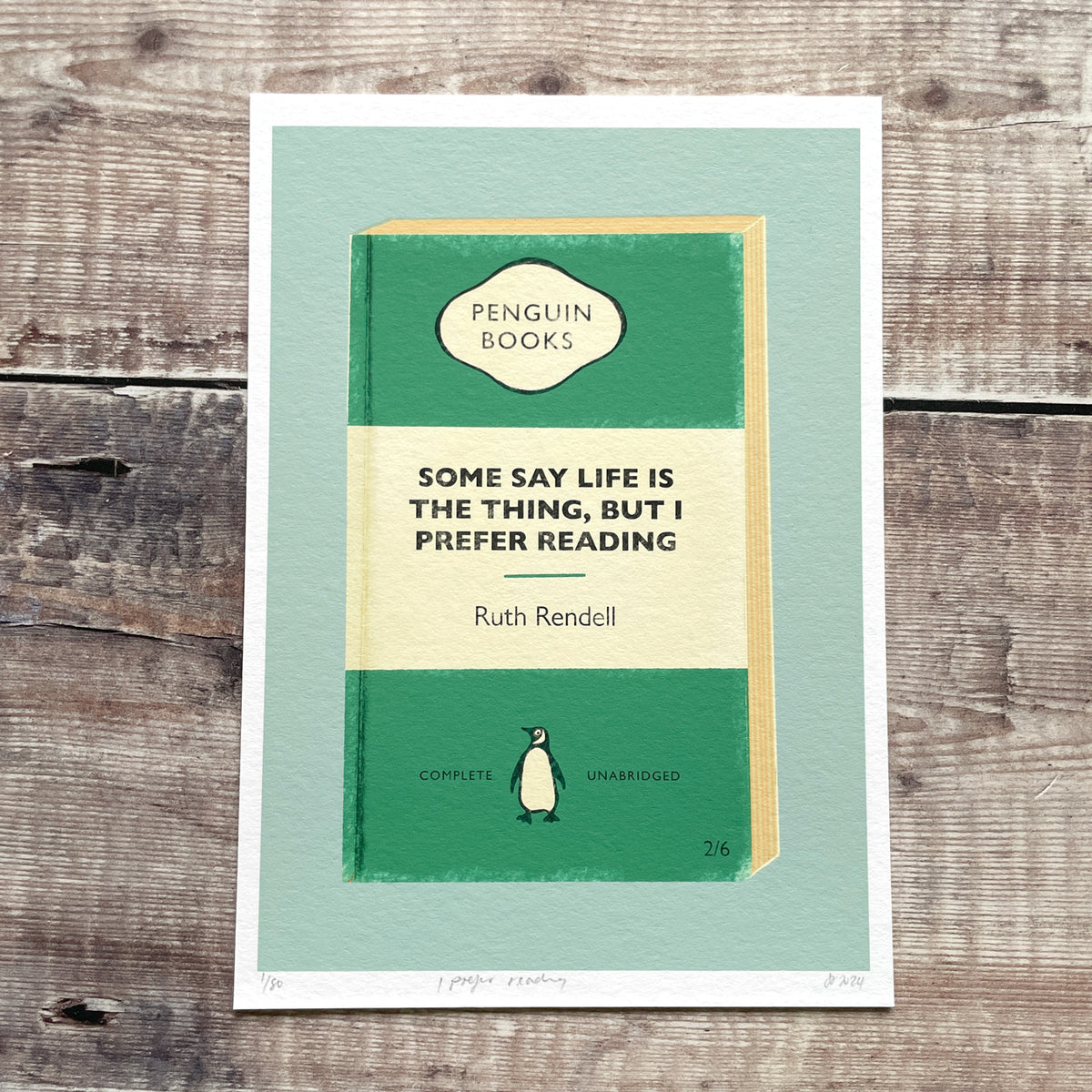 I Prefer Reading - limited-edition, giclee print – DESIGN SMITH LTD