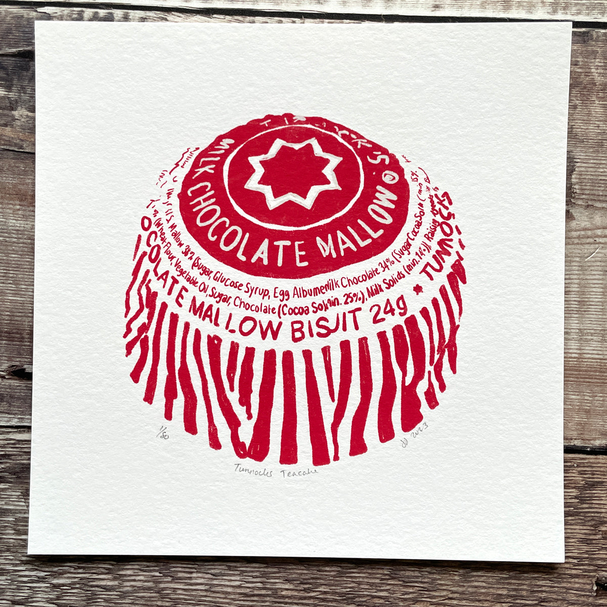 Tunnocks Teacake, limited-edition, Giclee print – DESIGN SMITH STUDIO