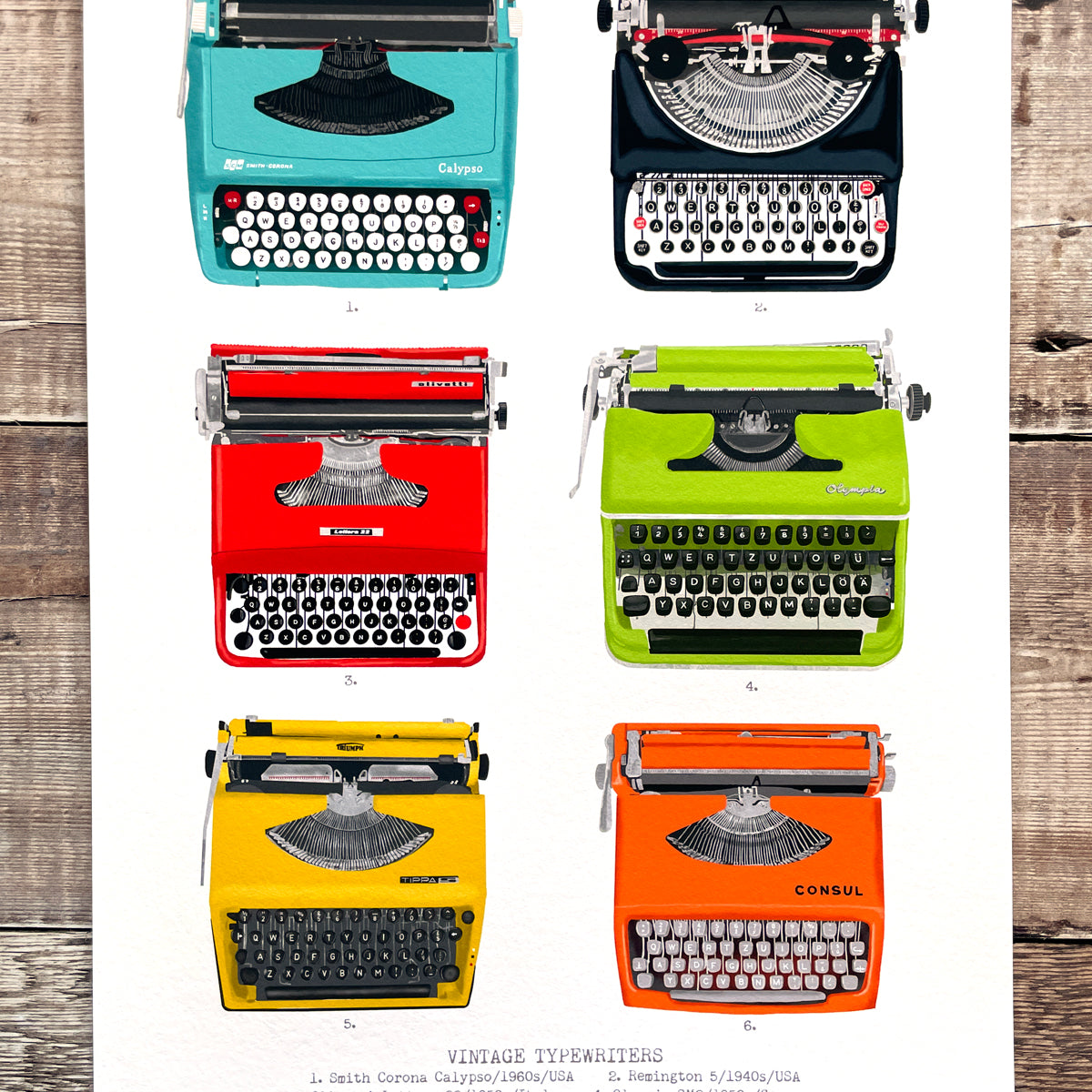 Vintage Typewriters - limited-edition, giclee print – DESIGN SMITH STUDIO