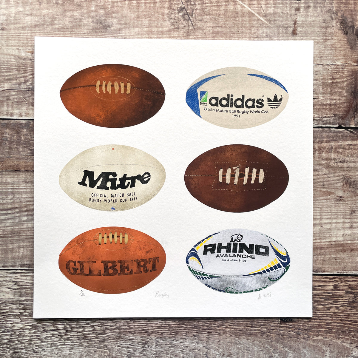 Rugby - limited-edition, giclee print – DESIGN SMITH LTD