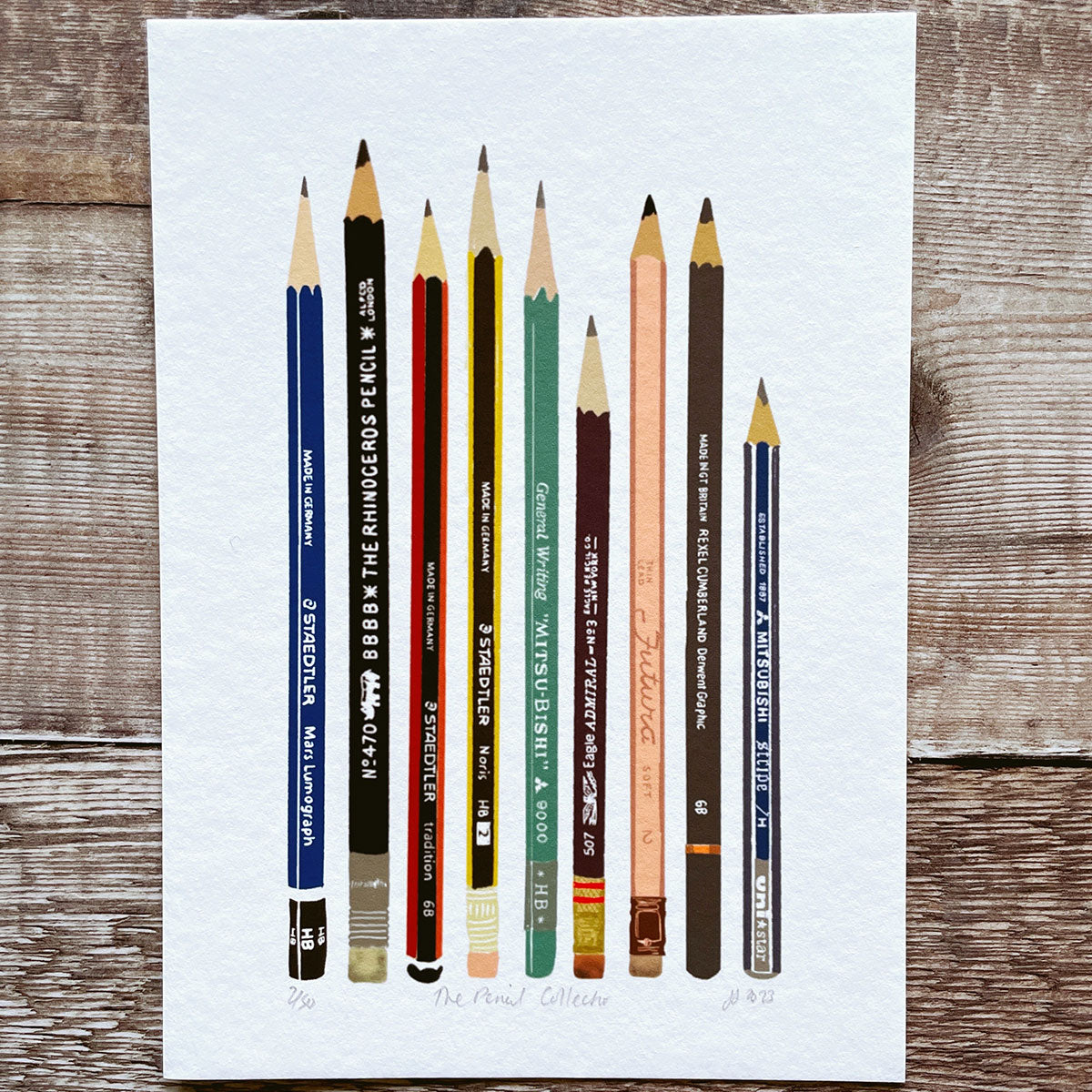 The Pencil Collector - limited-edition, giclee print – DESIGN SMITH LTD