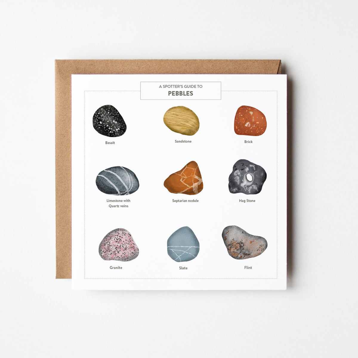 Pebbles - blank greetings card – DESIGN SMITH LTD
