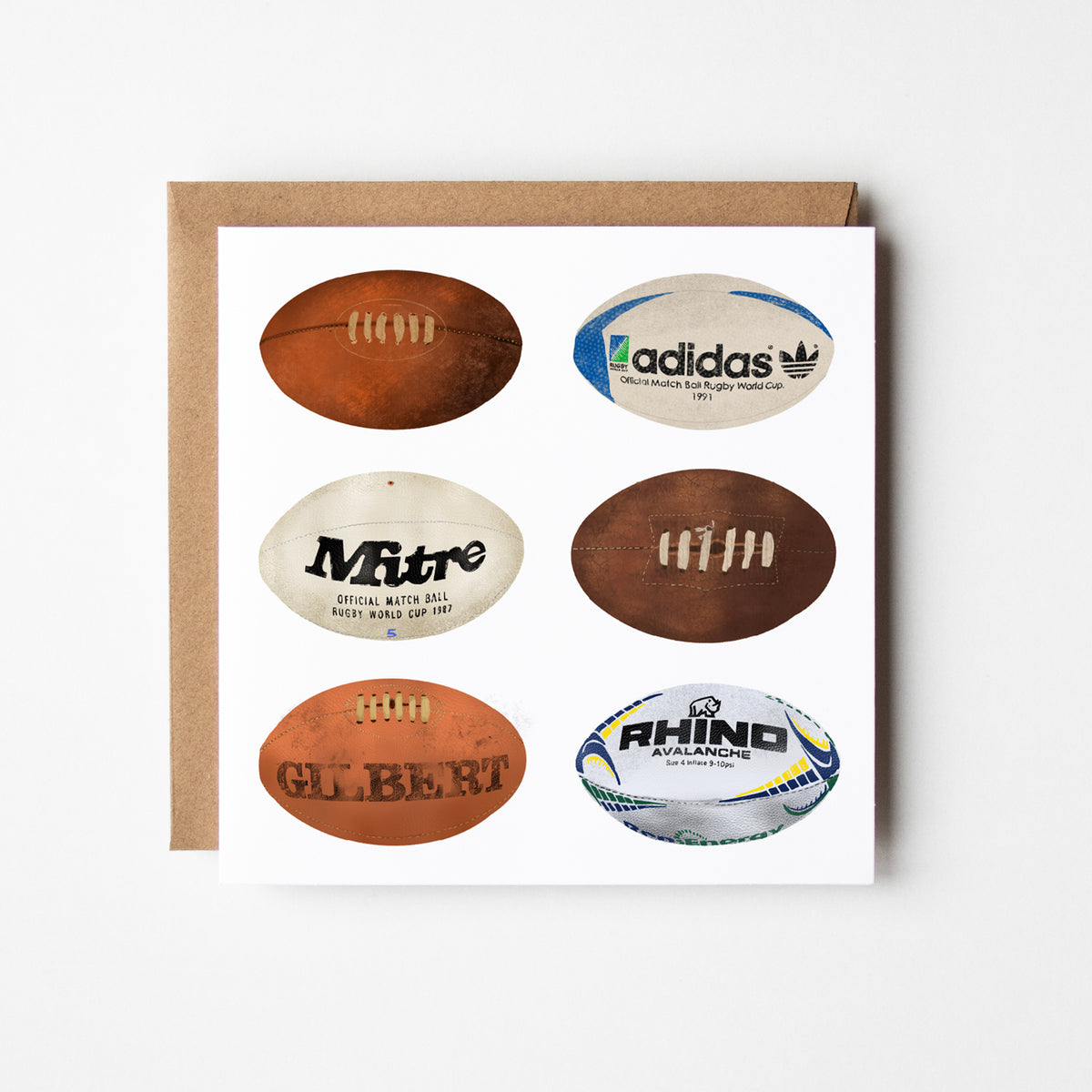 Rugby - blank greetings card – DESIGN SMITH LTD