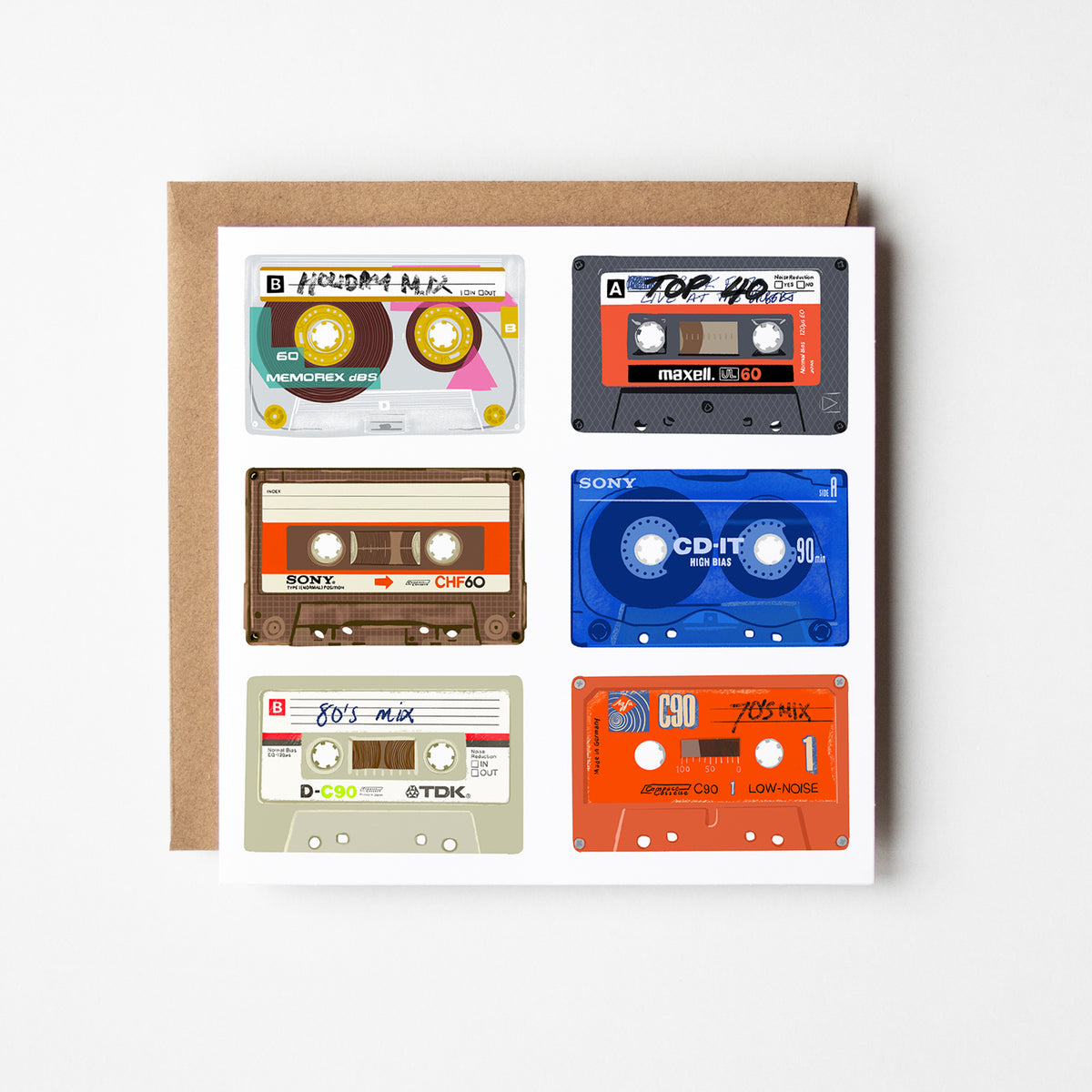 Tapes - blank greetings card – DESIGN SMITH LTD