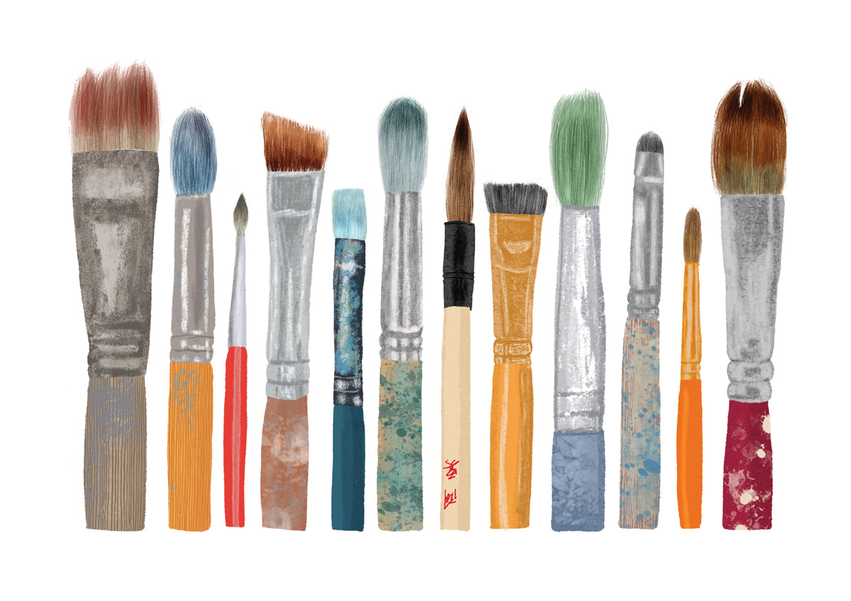 Brushes - limited-edition, giclee print – DESIGN SMITH STUDIO